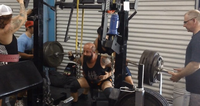 7/10- Equipped Squats w/Team video, 12 Weeks out from the RPS South Fl ...